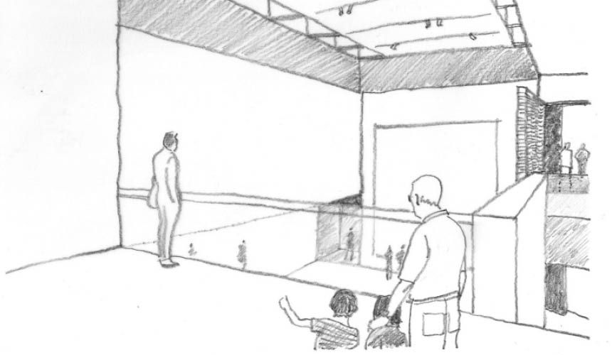 Architects Clare Design share Newcastle Art Gallery interior sketches ...